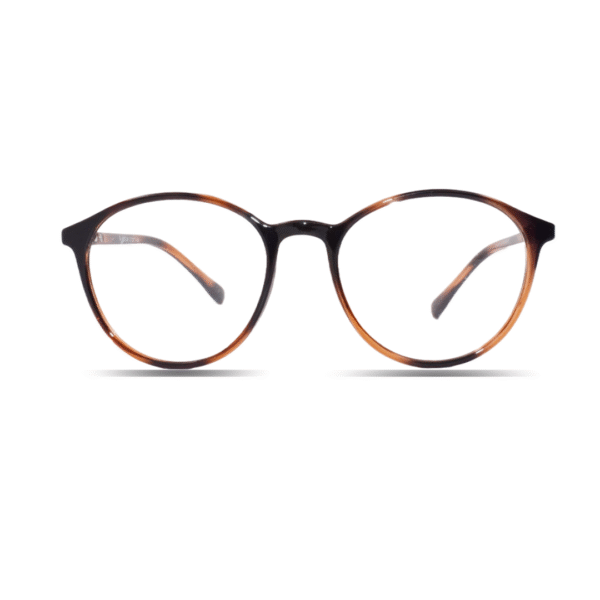 Round Tortoiseshell Eyeglasses Frame | Classic Brown Optical Glasses ...